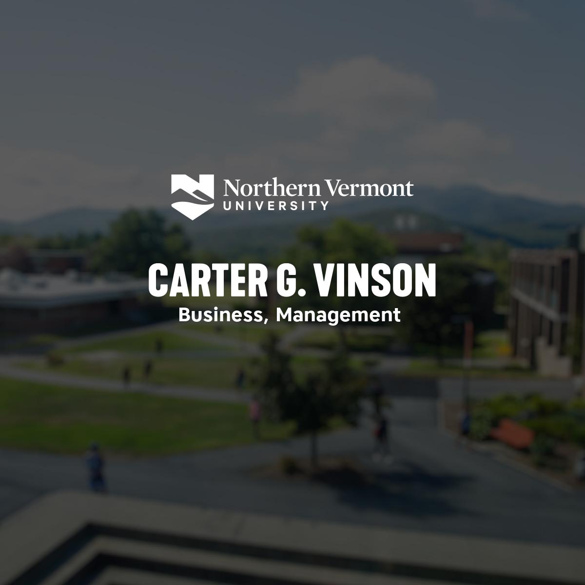 Carter G. Vinson | Class of 2020 Celebration | NVU Johnson