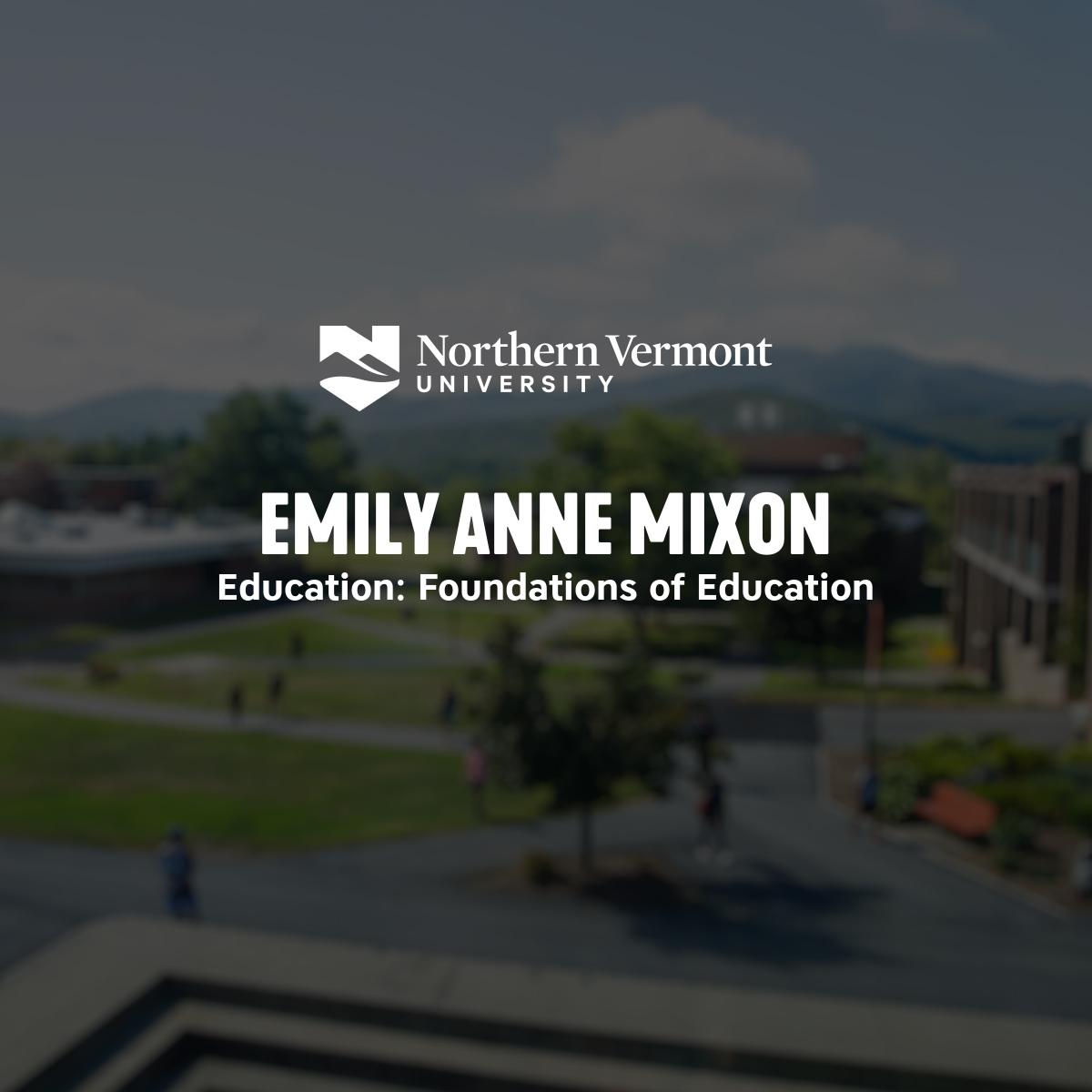 Emily Anne Mixon | Class of 2021 Commencement | NVU Johnson