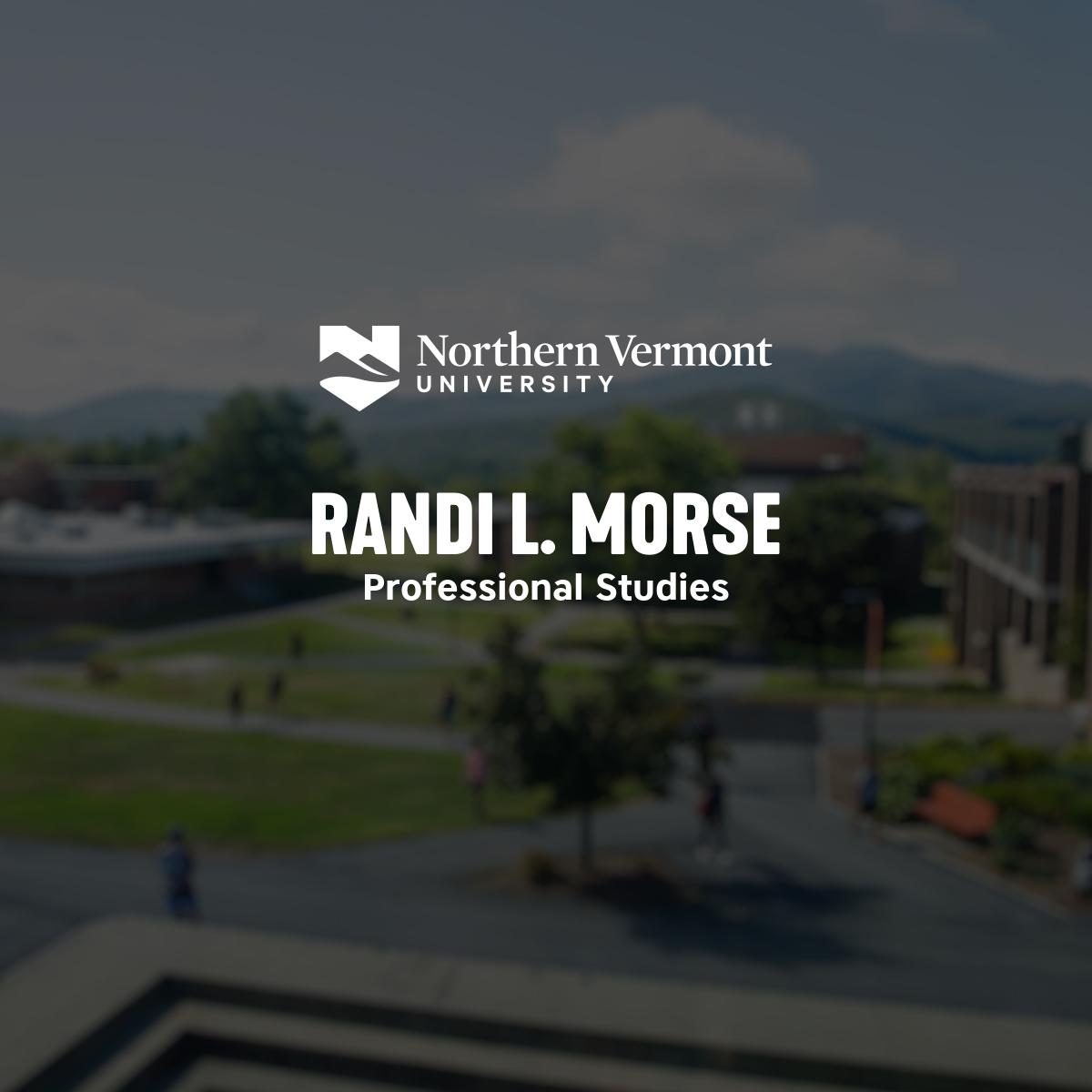 Randi L. Morse | Class of 2021 Commencement | NVU Johnson
