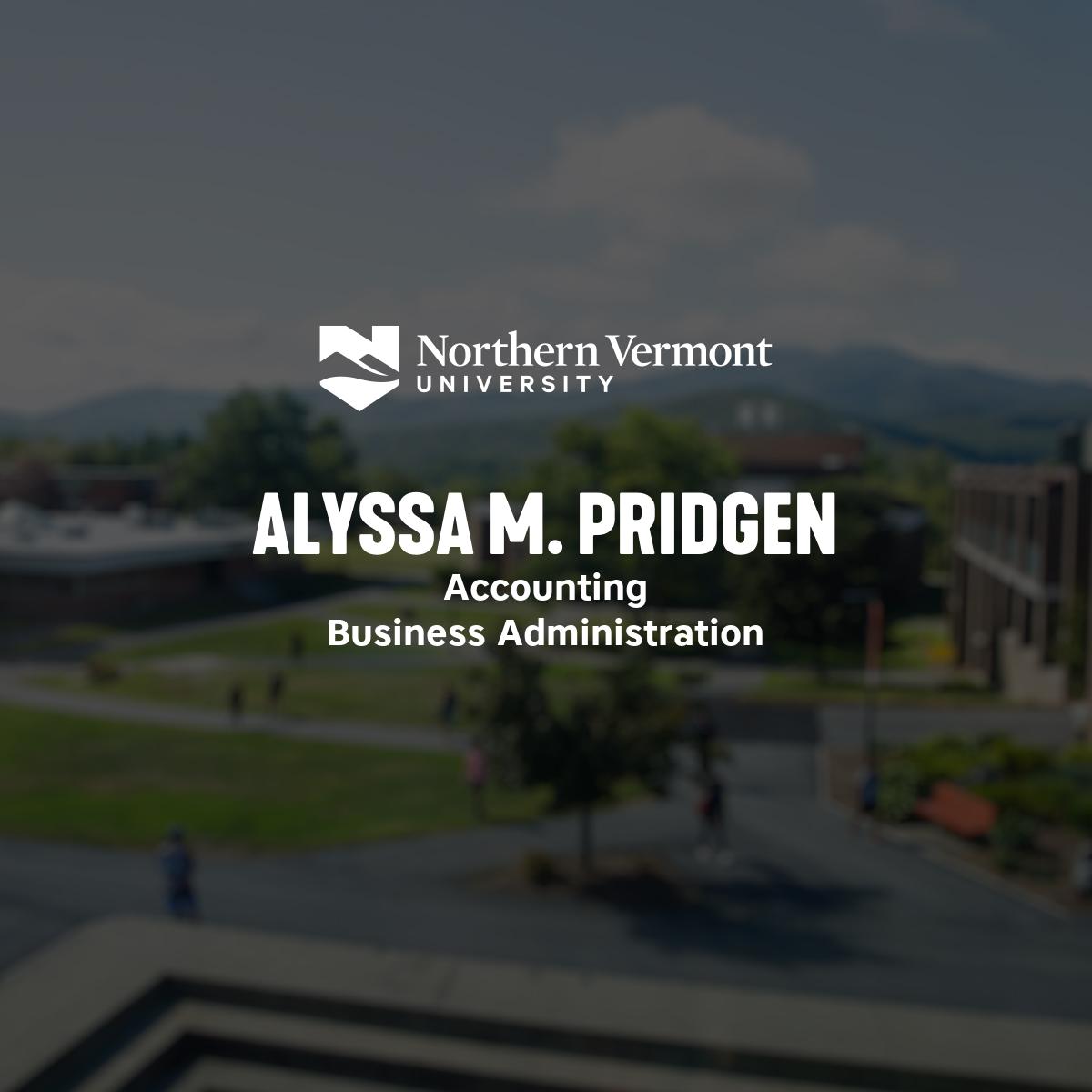 Alyssa M. Pridgen | Class of 2022 Commencement | NVU Johnson