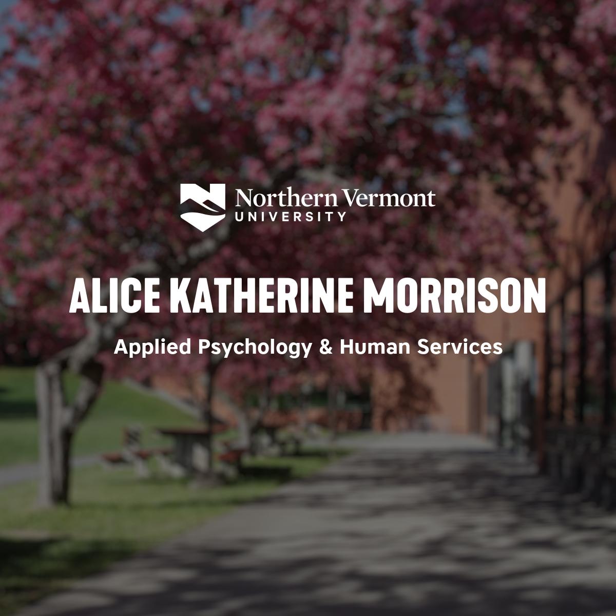 Alice Katherine Morrison | Class of 2023 Commencement | NVU Lyndon